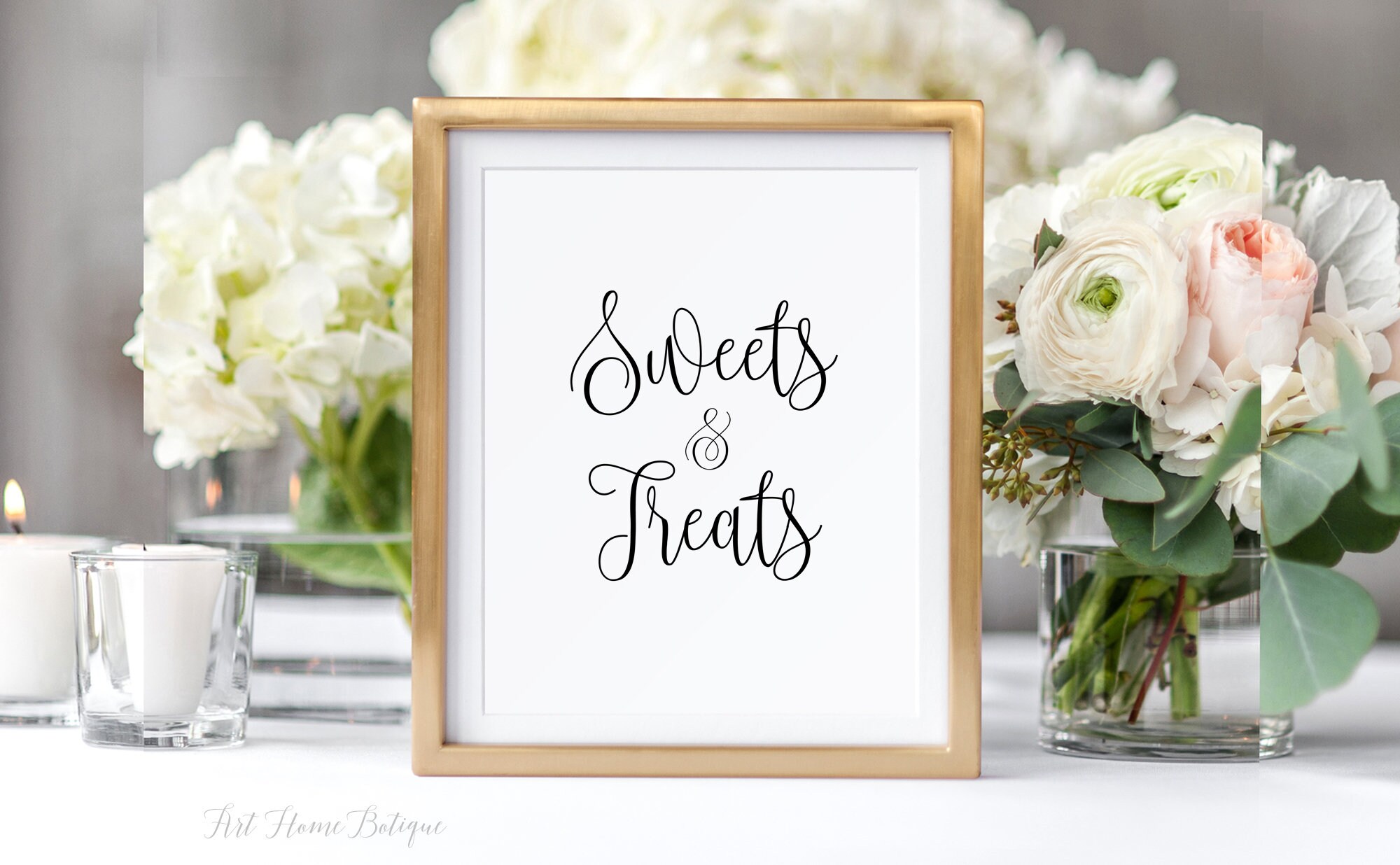Sweets and Treats Sign Dessert Table Sign Favors Sign - Etsy