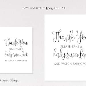 Watch Baby Grow Sign Classic Baby Shower Sign Succulent - Etsy