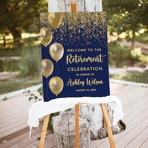 Navy Retirement Welcome Sign, Balloons Retirement Celebration Welcome ...