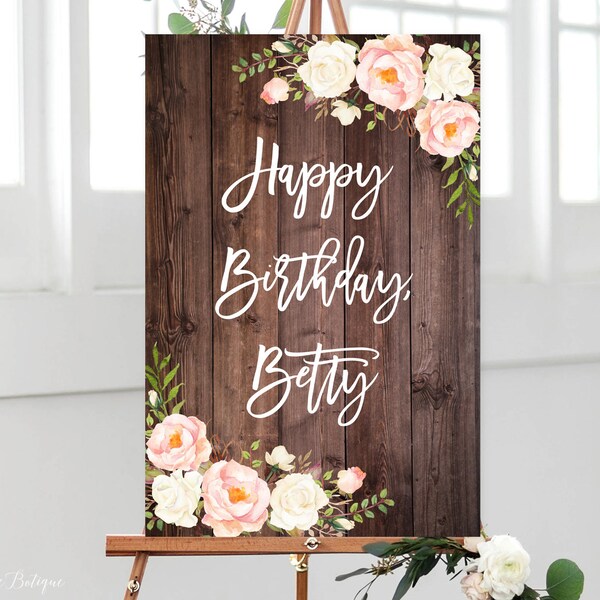 Large Happy Birthday Poster - Etsy