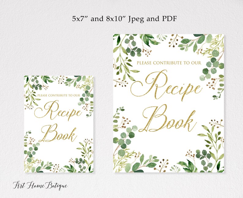 Recipe Book Sign Please Contribute to Our Recipe Book | Etsy