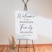 Family Reunion Welcome Sign, Modern Welcome Sign, Reunion Welcome ...