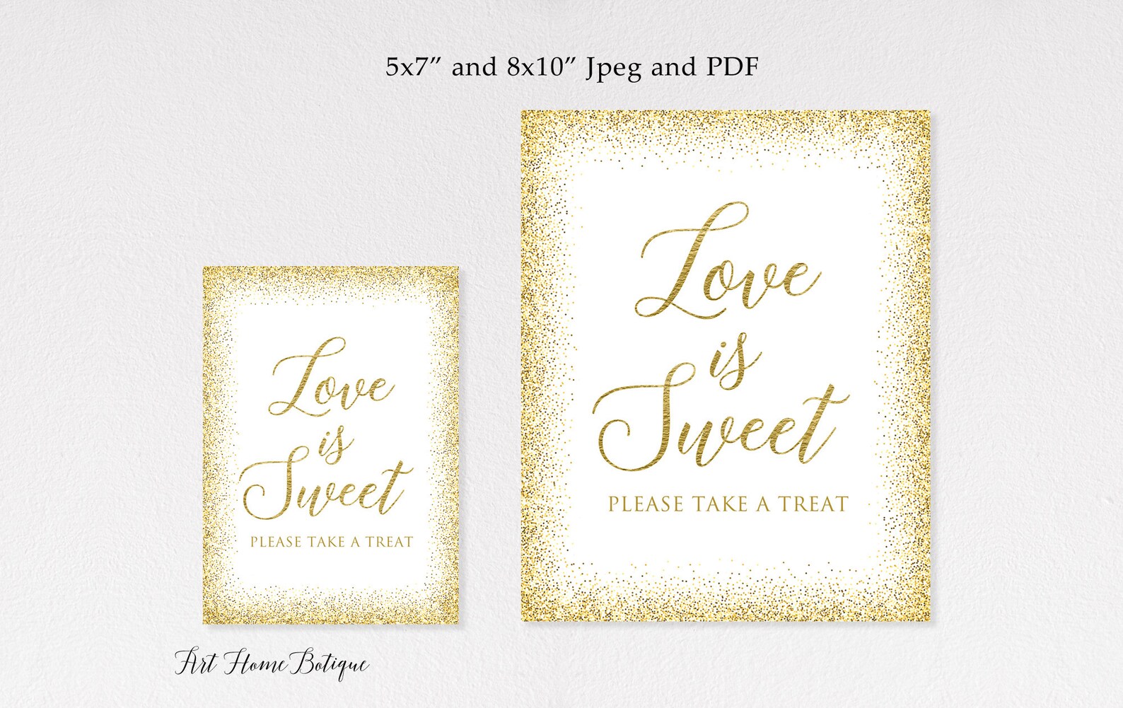 Love is Sweet Sign Dessert Table Sign Favor Table Sign - Etsy
