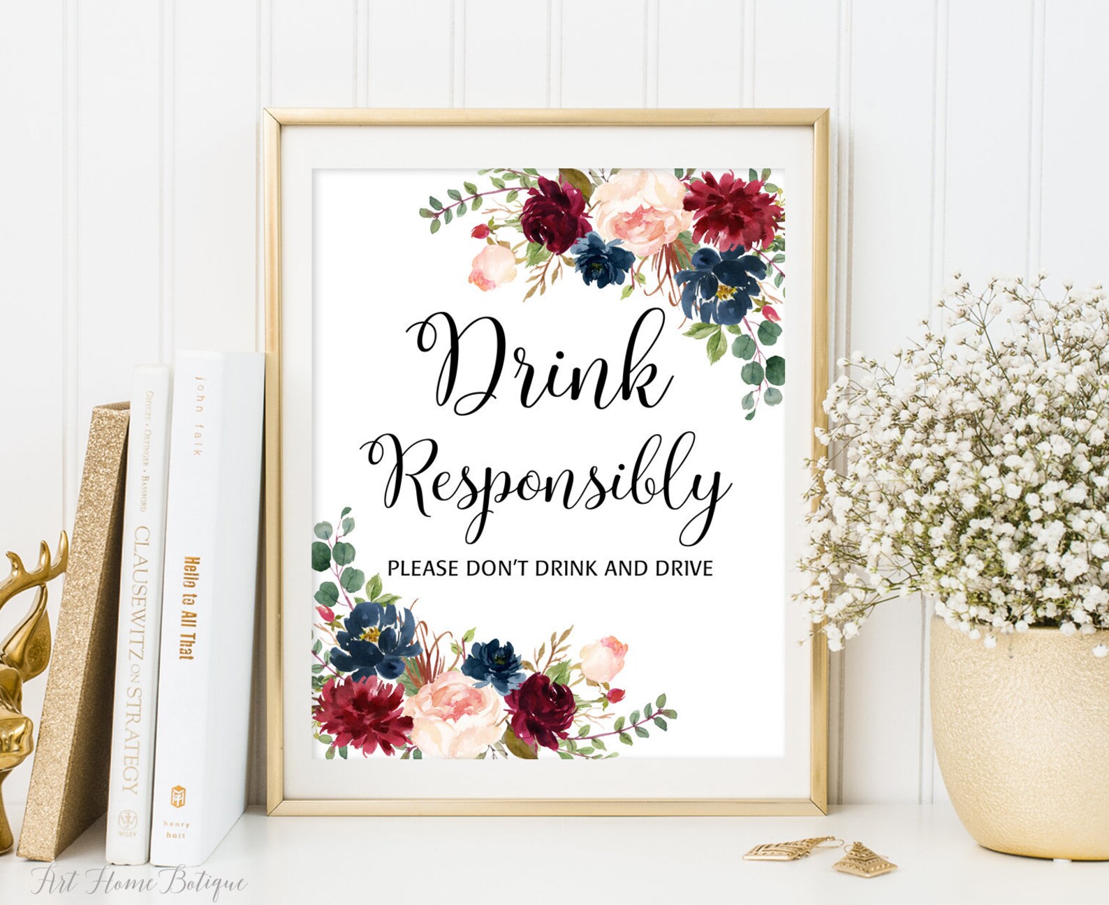Drink Responsibly Sign Please Dont Drink and Drive Sign - Etsy Canada