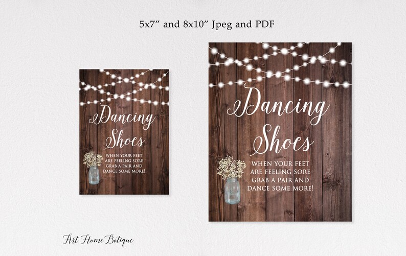 Dancing Shoes Sign Flip Flops Sign A Little Treat for Your - Etsy