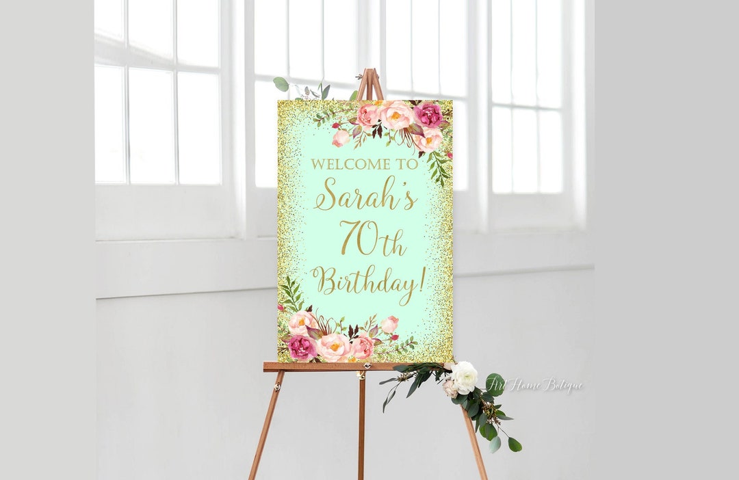 Birthday Welcome Sign, Welcome to Birthday Sign, Large Welcome Sign ...