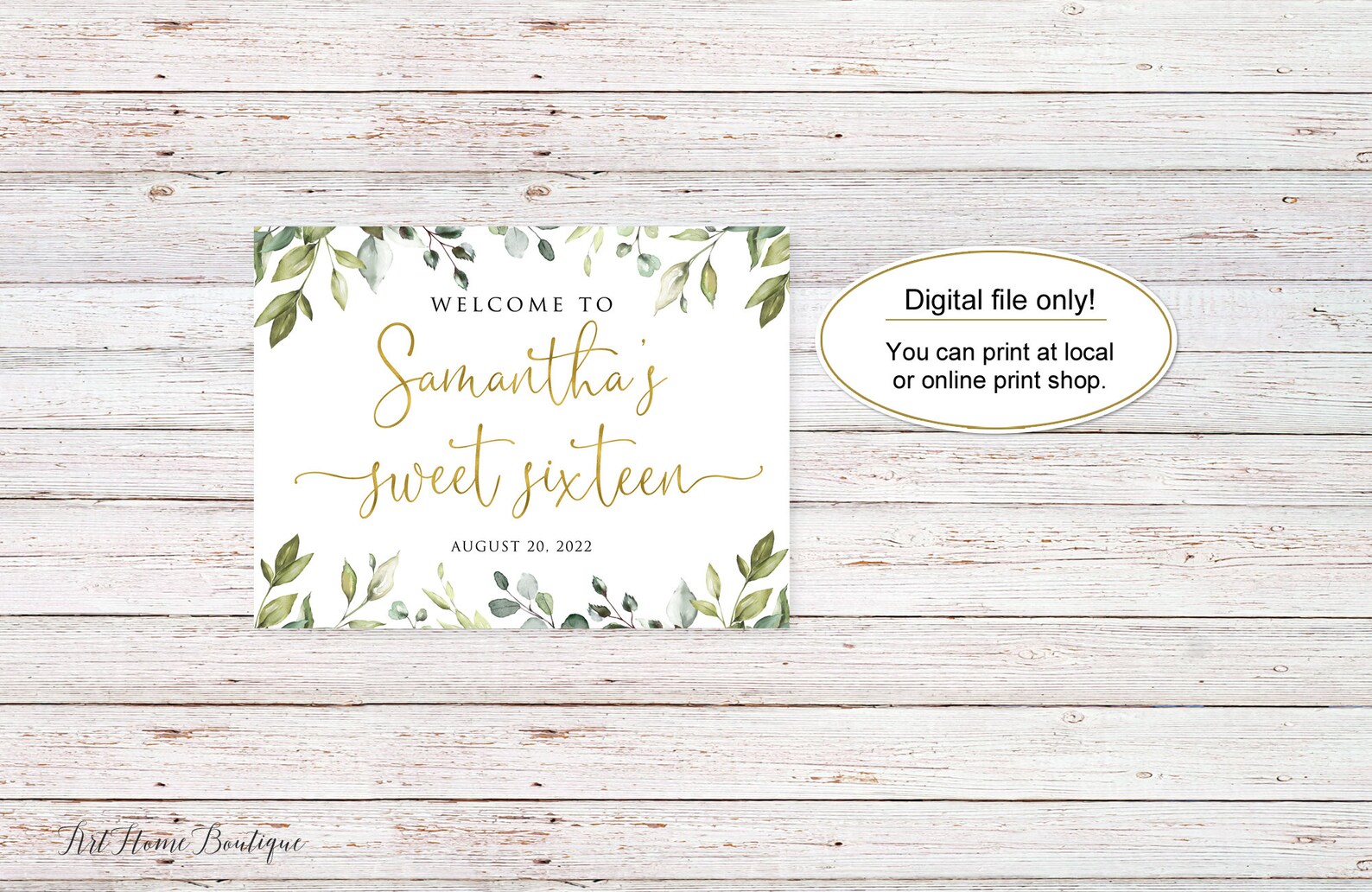 Sweet 16 Welcome Sign Gold Welcome Sign Gold Birthday Sign - Etsy