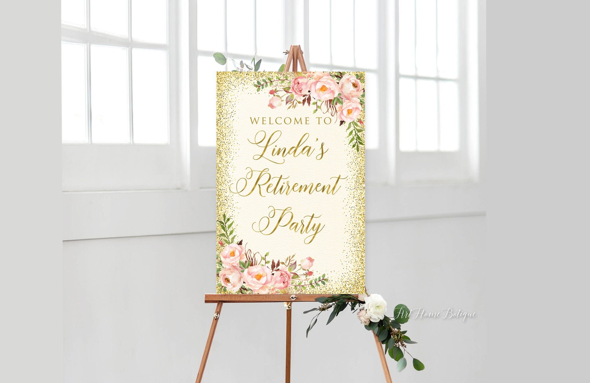 Retirement Party Sign Retirement Celebration Welcome Sign - Etsy