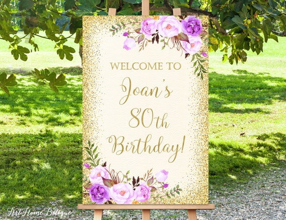 Birthday Welcome Sign Welcome to Birthday Sign Large Welcome | Etsy