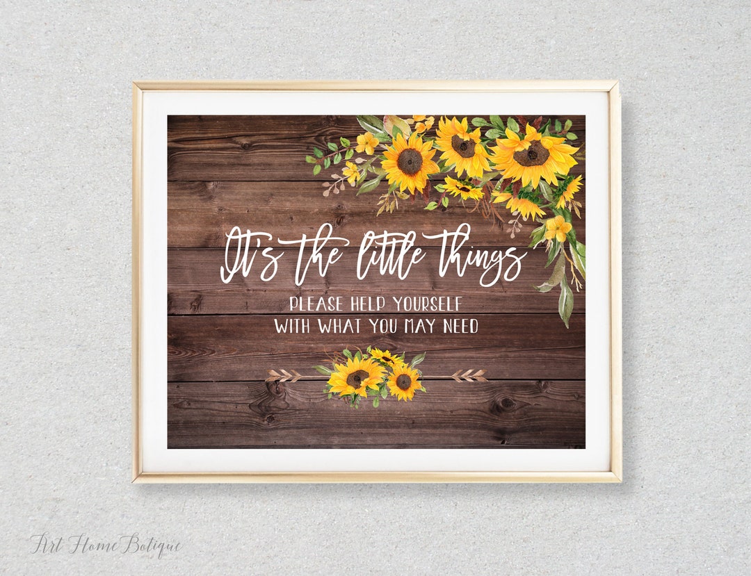 It's the Little Things Please Help Yourself Sign Rustic - Etsy