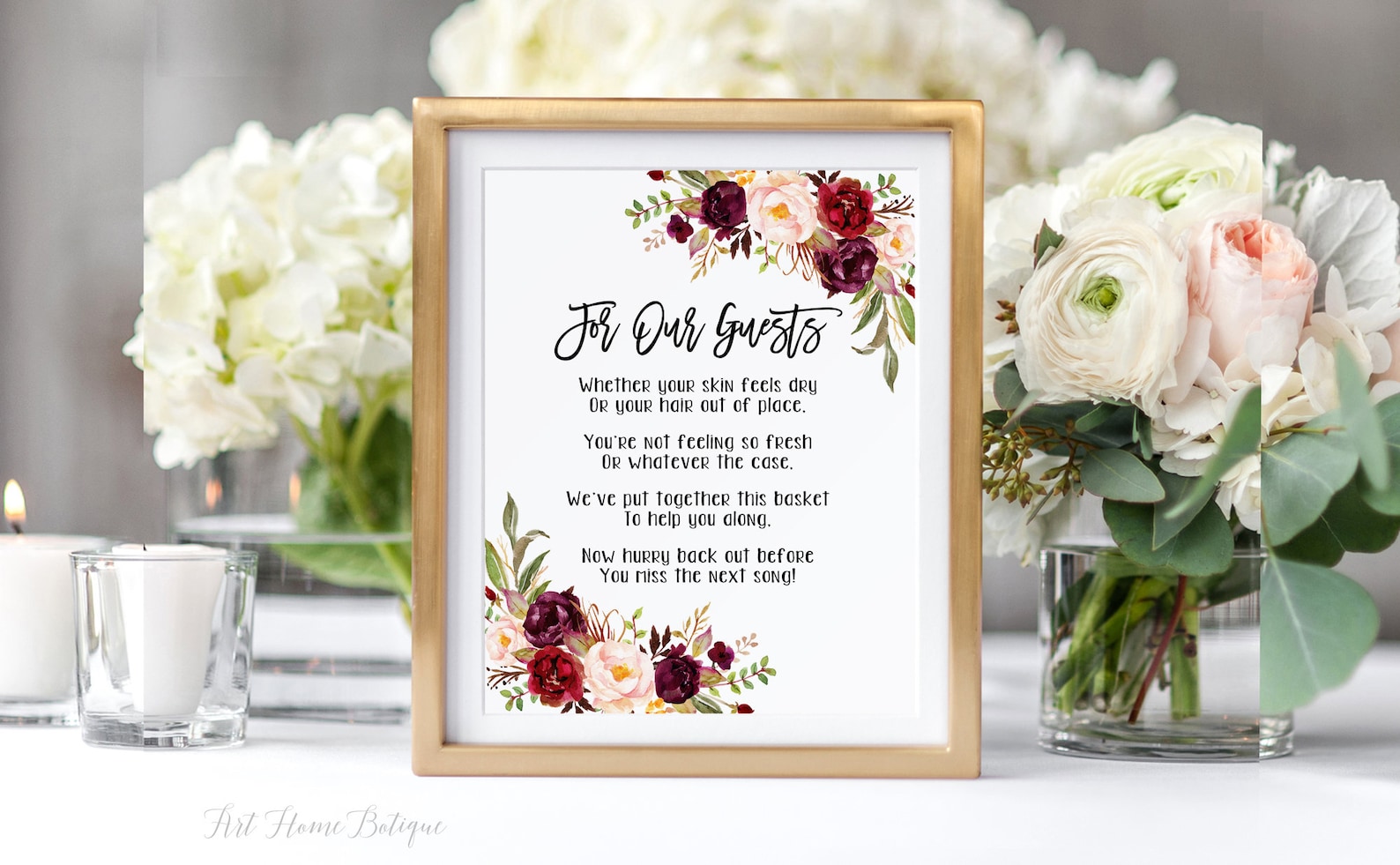 Wedding Bathroom Basket Sign Wedding Restroom Basket Sign - Etsy