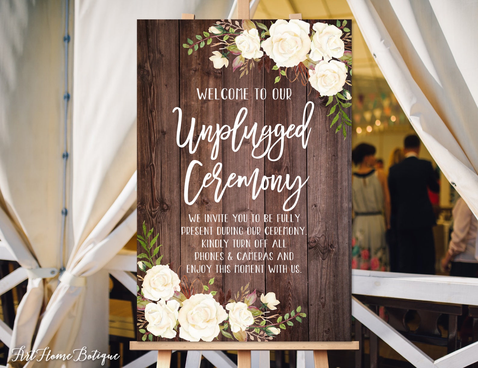 Unplugged Ceremony Sign Unplugged Wedding Sign Unplugged | Etsy