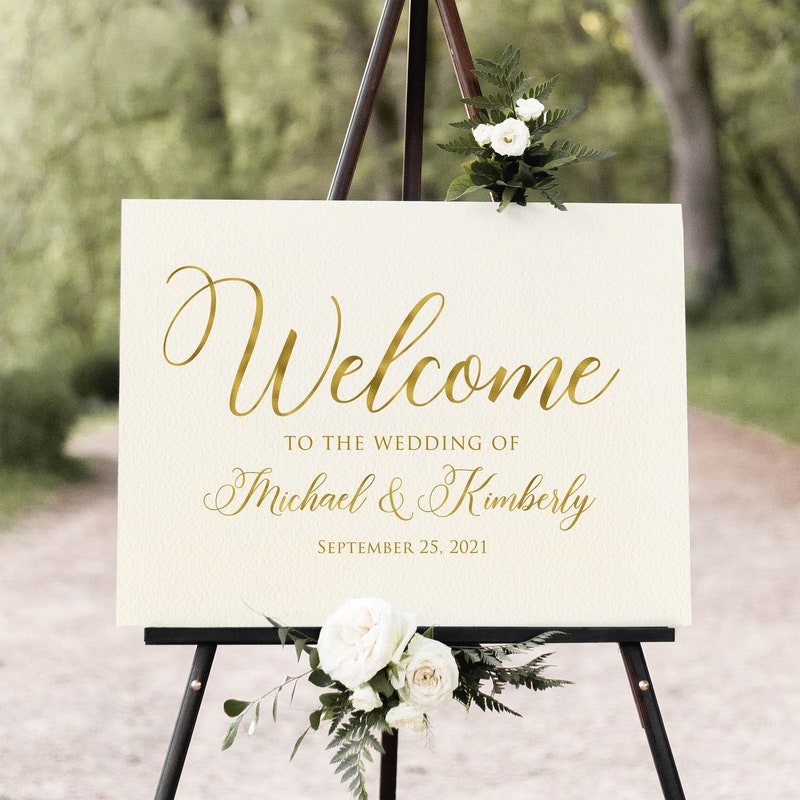 Elegant Wedding Sign - Etsy