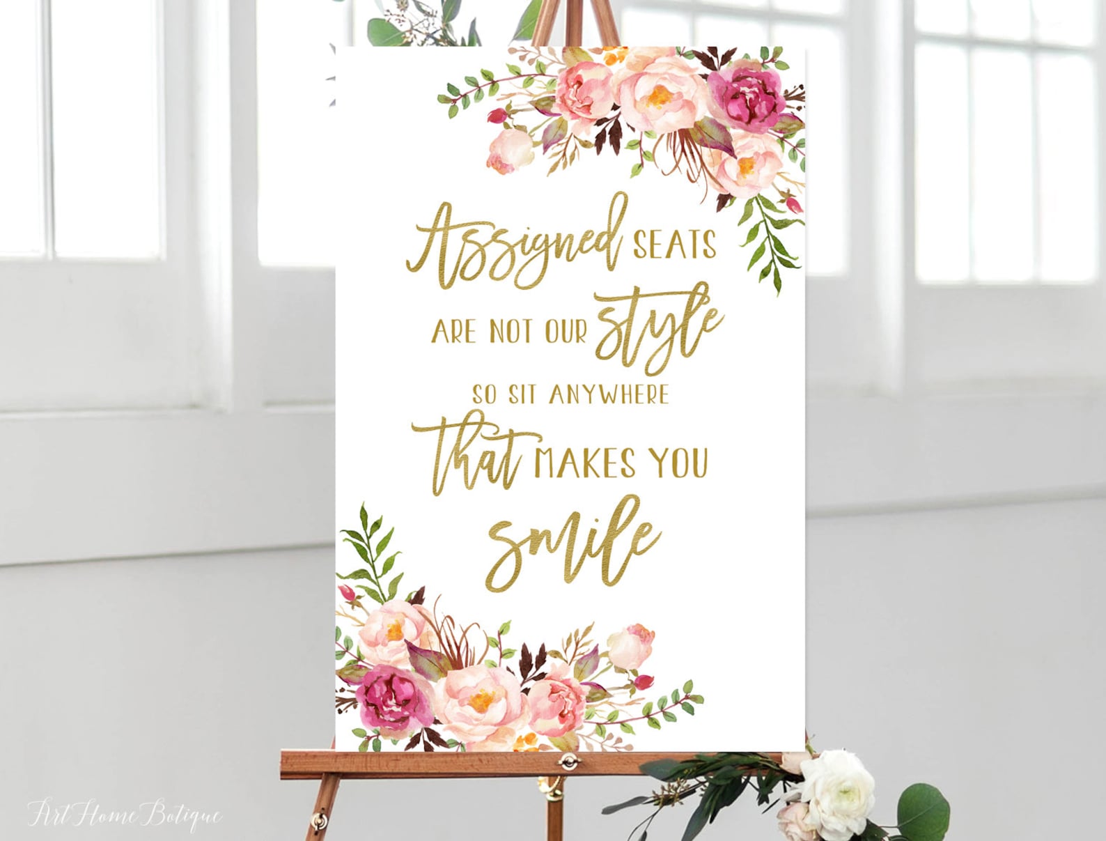 Assigned Seats Sign Assigned Seats Are Not Our Style so Sit - Etsy