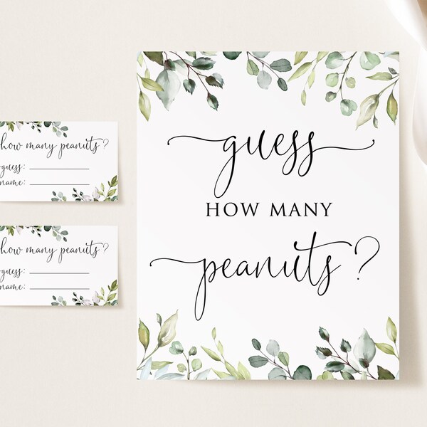 Guess How Many Peanuts - Etsy
