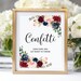 Confetti Sign, Confetti Send off Sign Wedding Sign, Floral Confetti ...