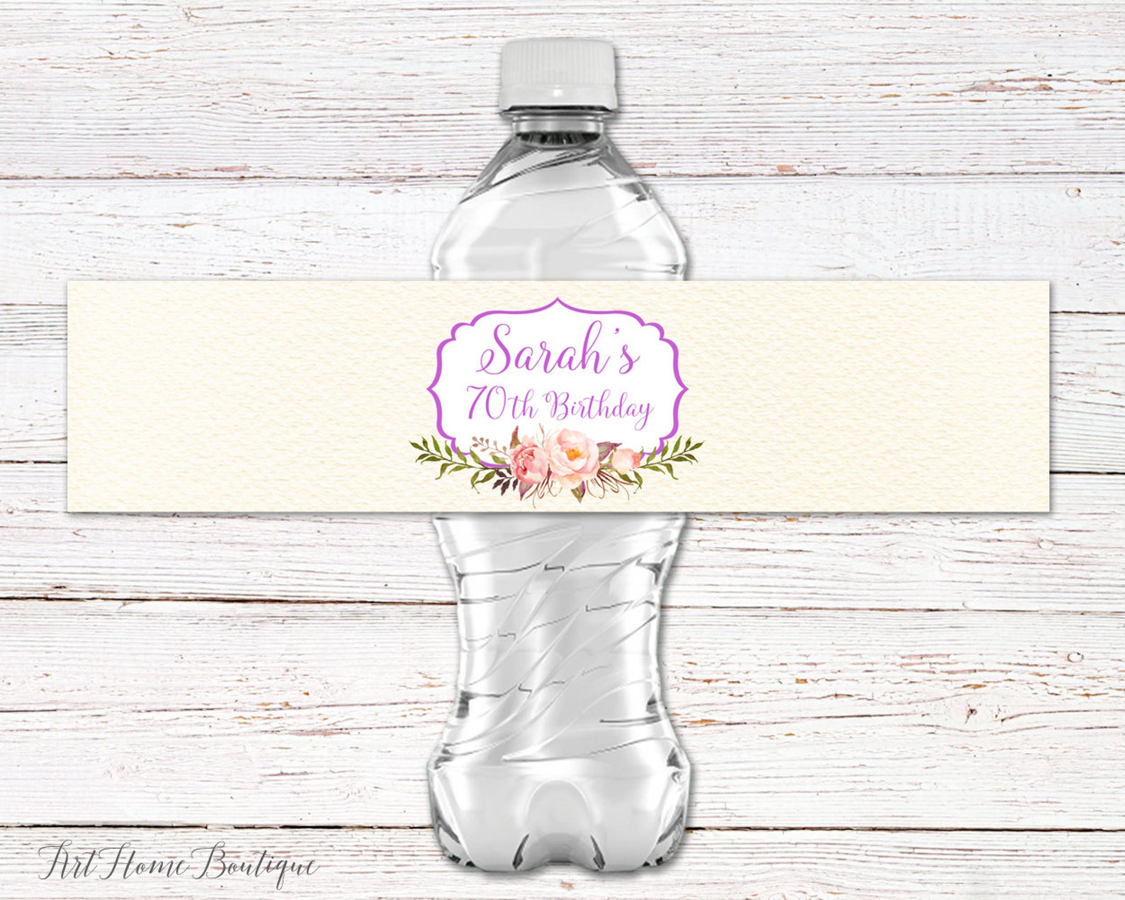 Water Bottle Labels Any Age Personalized Water Bottle Label - Etsy