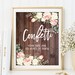 Confetti Sign, Confetti Send off Sign Wedding Sign, Rustic Confetti ...