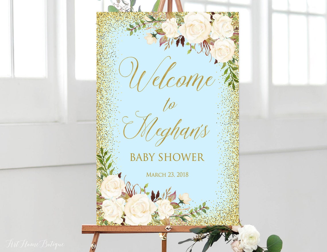 Baby Shower Welcome Sign Welcome to Baby Shower Sign Large | Etsy