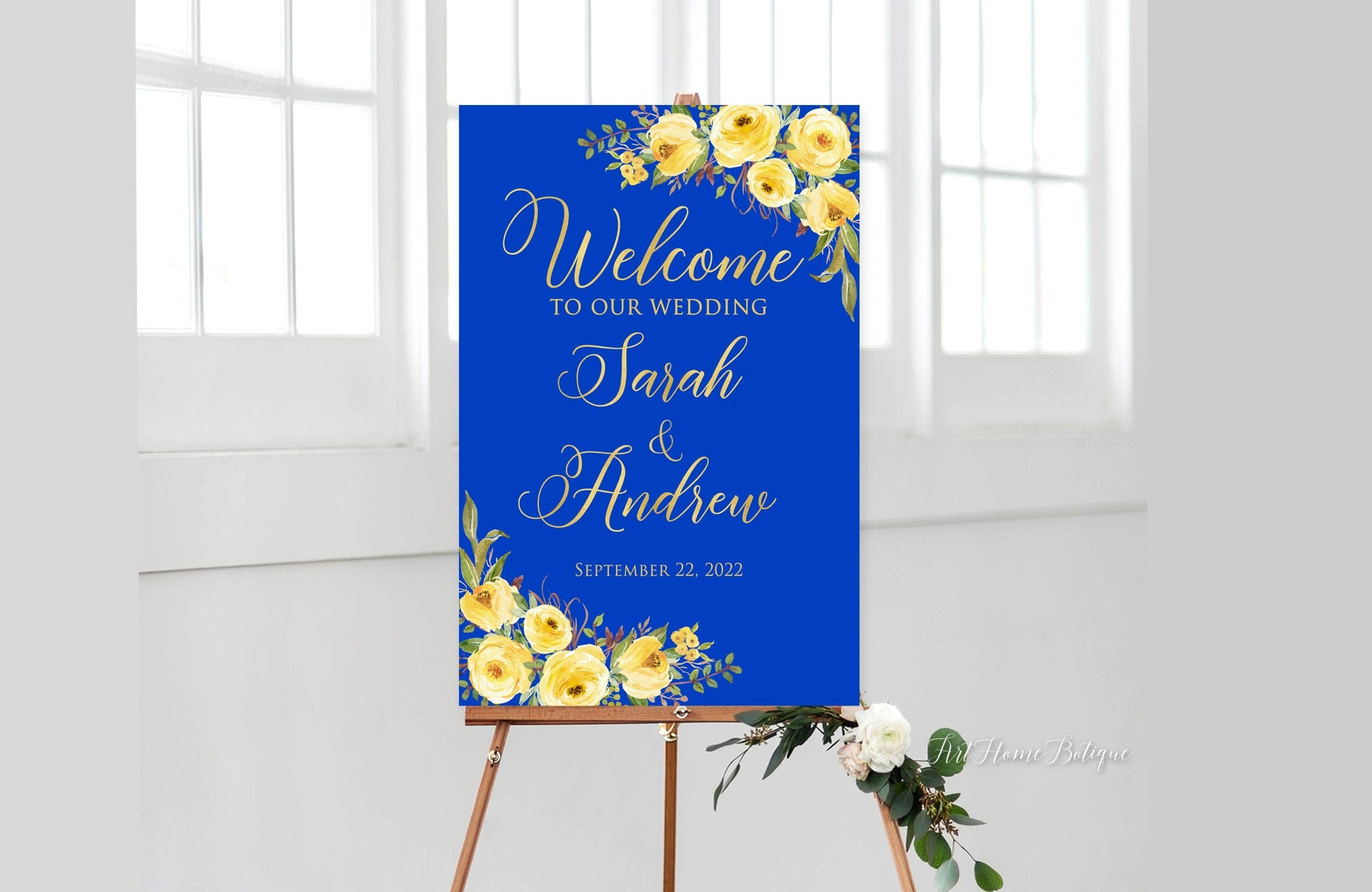 Wall Décor Home & Living Home Décor W1184 Welcome To Our Wedding Sign ...