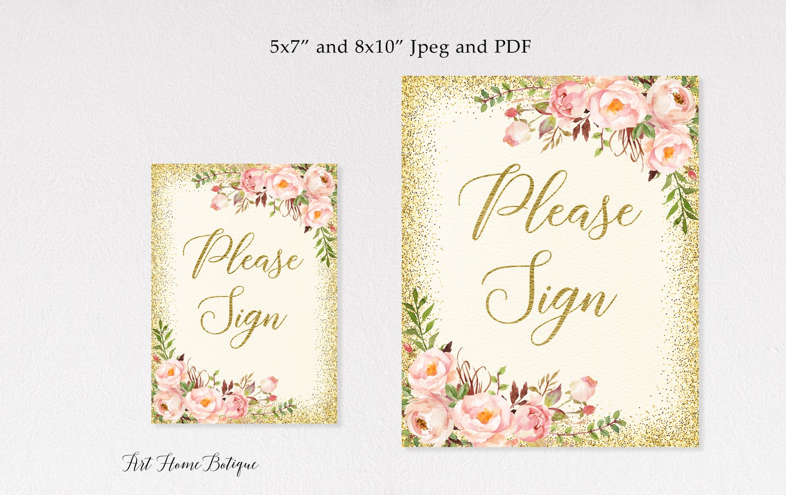 Please Sign, Wedding Please Sign Printable, Alternate Guest Book Sign ...
