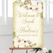 Engagement Party Sign Ivory Gold Welcome Engagement Sign - Etsy
