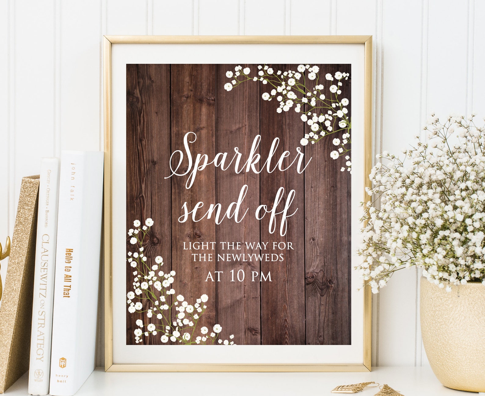 Sparkler Send off Sign Rustic Sparkler Send off Wedding Sign | Etsy