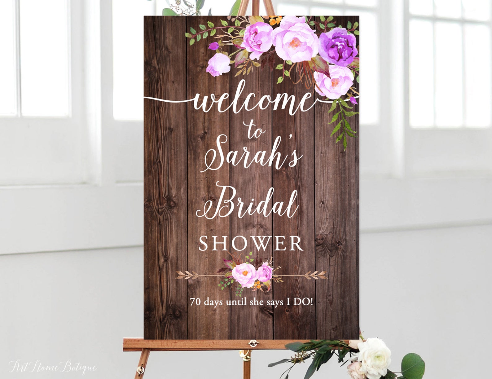 Welcome Bridal Shower Sign Bridal Shower Welcome Sign Large | Etsy