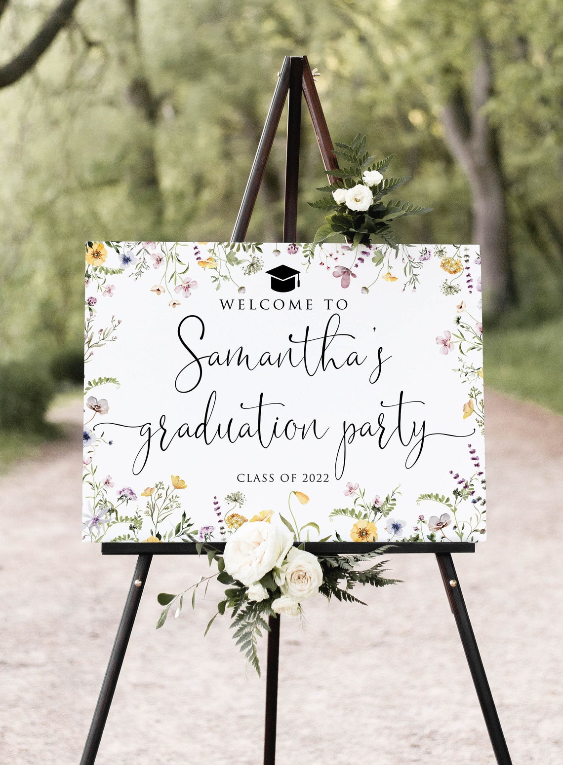 Wildflower Graduation Party Welcome Sign Wildflower Welcome - Etsy