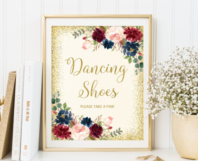 Dancing Shoes Sign Dancing Feet Sign Wedding Dance Floor | Etsy