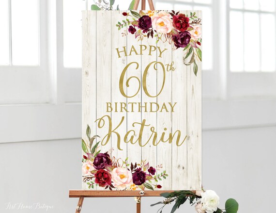 Happy Birthday Sign Birthday Welcome Sign Large Welcome | Etsy