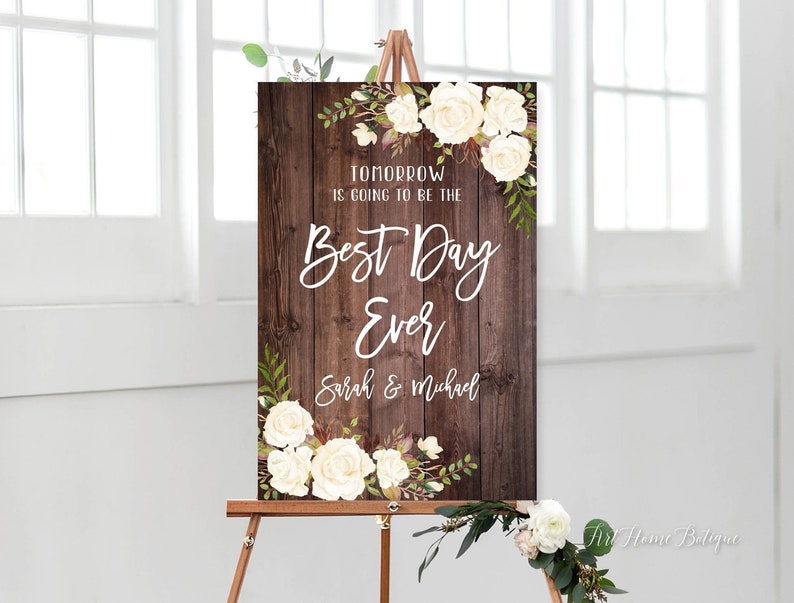 Tomorrow is Going to Be the Best Day Ever Sign Rustic - Etsy