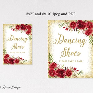 Dancing Shoes Sign Dancing Feet Sign Red Wedding Dance Floor - Etsy