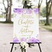 Purple Gold Wedding Welcome Sign, Lavender Wedding Sign, Purple Welcome ...