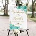 Teal Graduation Welcome Sign, Teal Welcome Sign, Turquoise Graduation ...