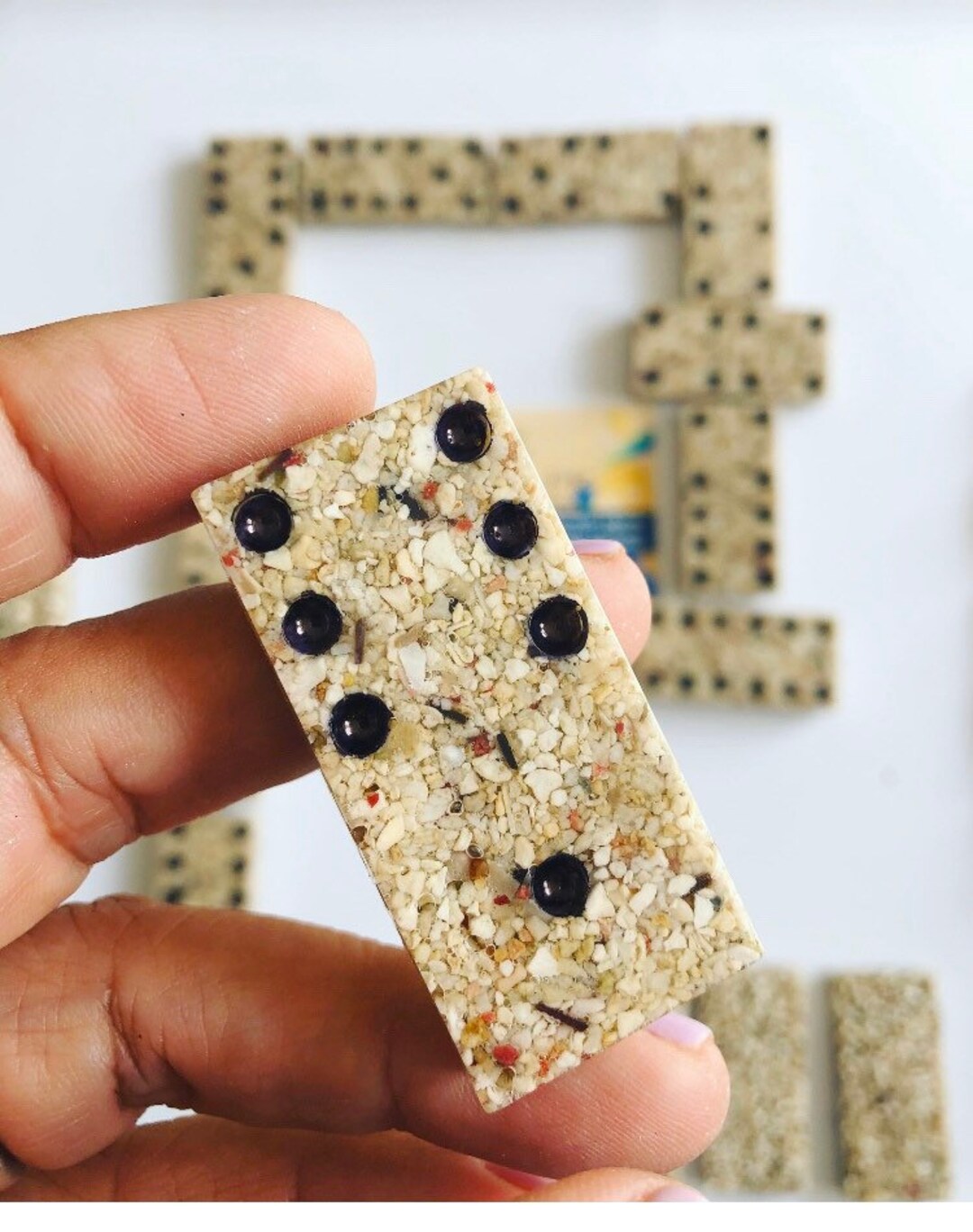 Dominos Sand Beach, Puerto Rico Dominos Art, Beach Domino, Craft Domino ...