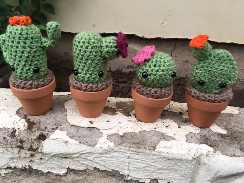 Cactus Plush Crochet Amigurumi Plushie Spring Plant Seguro - Etsy