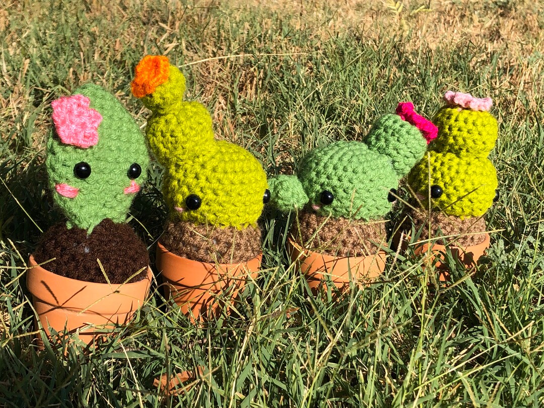 Cactus Plush, Crochet Amigurumi Plushie, Spring Plant, Seguro Cacti ...