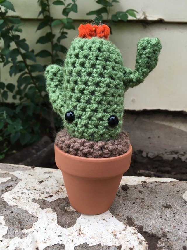 Cactus Plush Crochet Amigurumi Plushie Spring Plant Seguro - Etsy