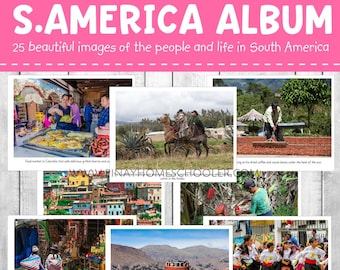 South America Culture Cards Geography Cards Montessori Educational ...