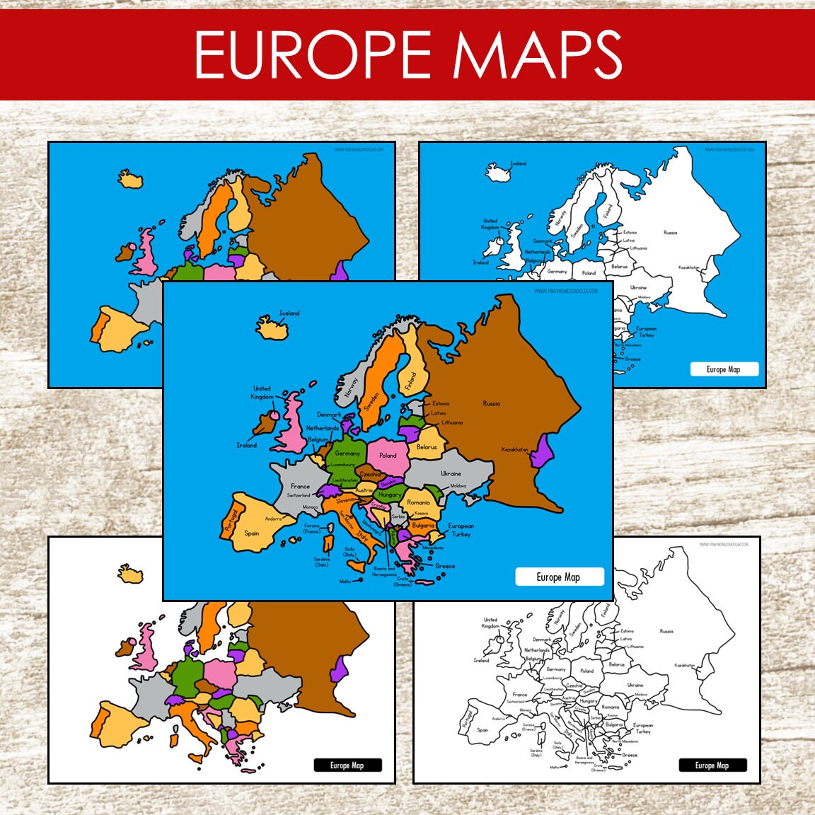 Europe in a Nutshell - Montessori Continent Study - Etsy