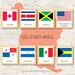 North American Flags Montessori 3 Part Cards - Etsy