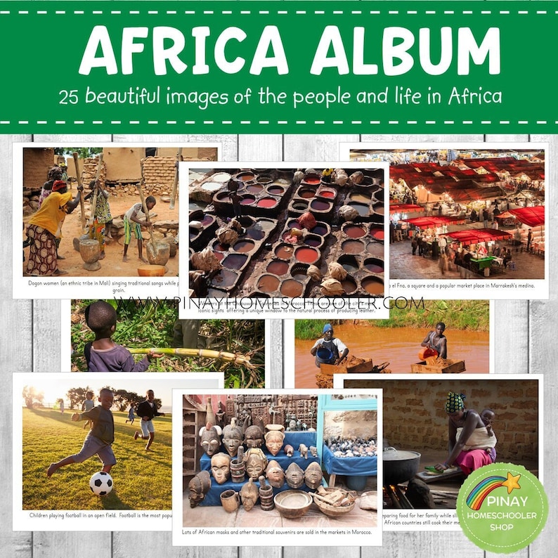 Montessori Africa Geography Folder - Photos - Etsy