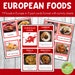 European Foods Montessori 3 Part Cards and Activity Sheets - Etsy