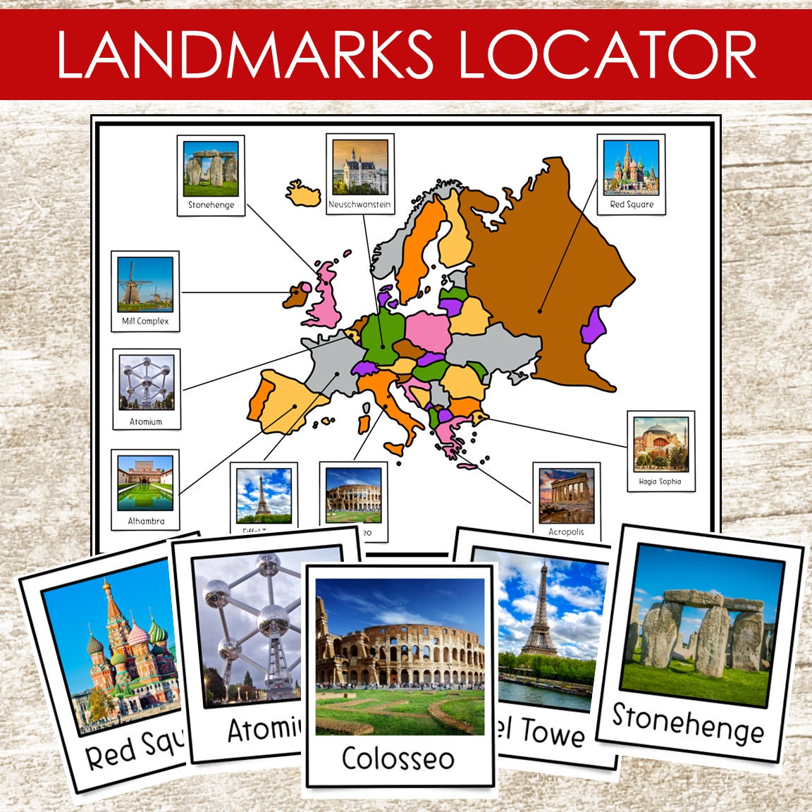 Europe in a Nutshell - Montessori Continent Study - Etsy