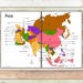 Montessori Maps of Asia - BIG Foldable - Etsy