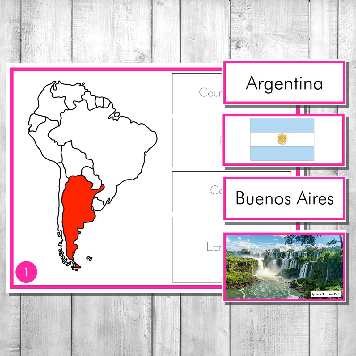 Montessori South America Country Facts Puzzles - Etsy