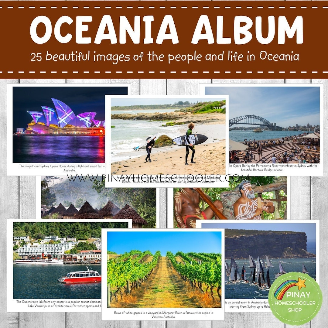 Montessori Oceania/australia Geography Folder - Photos - Etsy
