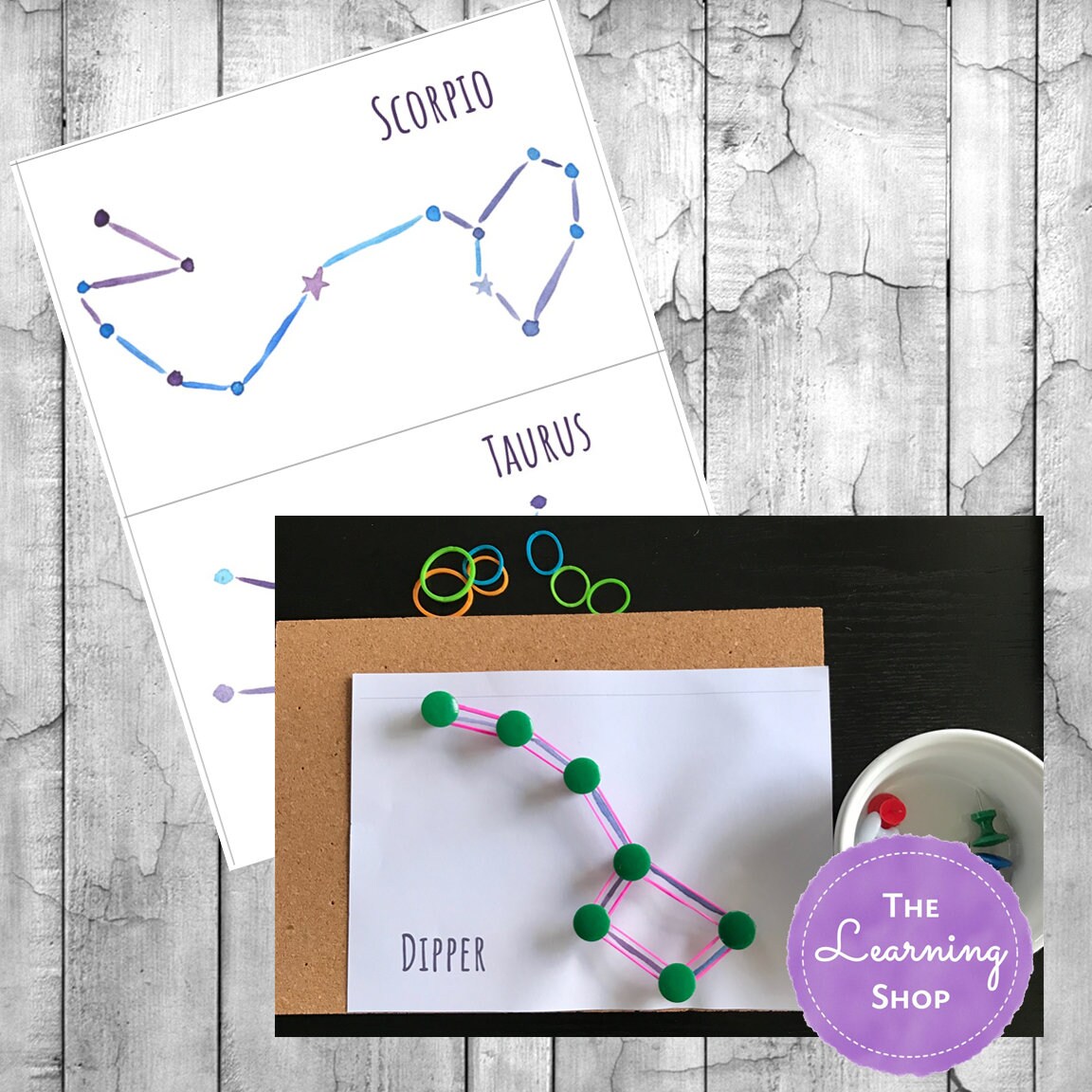 Montessori Inspired Constellations 3 Part Cards and Activity Sheets - Etsy