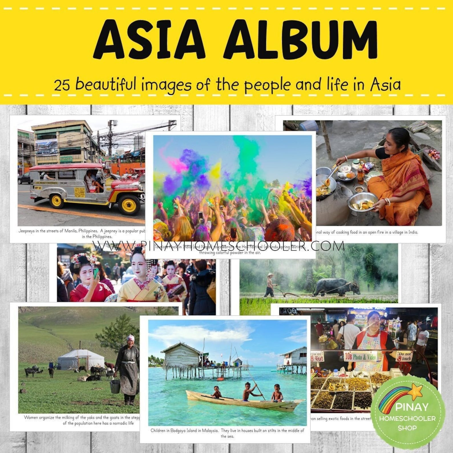 Montessori Asia Geography Folder - Photos - Etsy